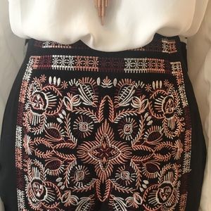 Francesca's Collections | Skirts | Francescas High Waisted Embroidered ...